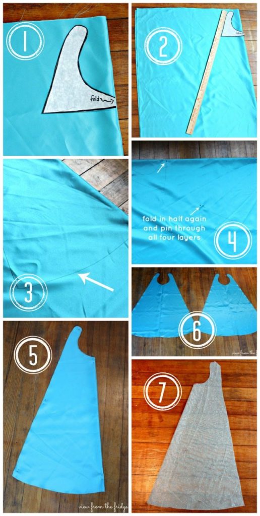 DIY Princess Elsa Cape Pattern - Sewing Tutorial