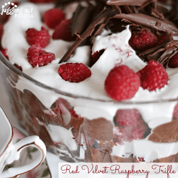 Red Velvet Raspberry Trifle Recipe - Juggling Act Mama