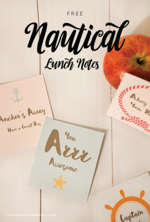 Nautical Lunch Notes - Juggling Act Mama
