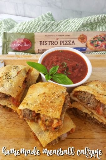 Meatball Calzone Recipe - Juggling Act Mama