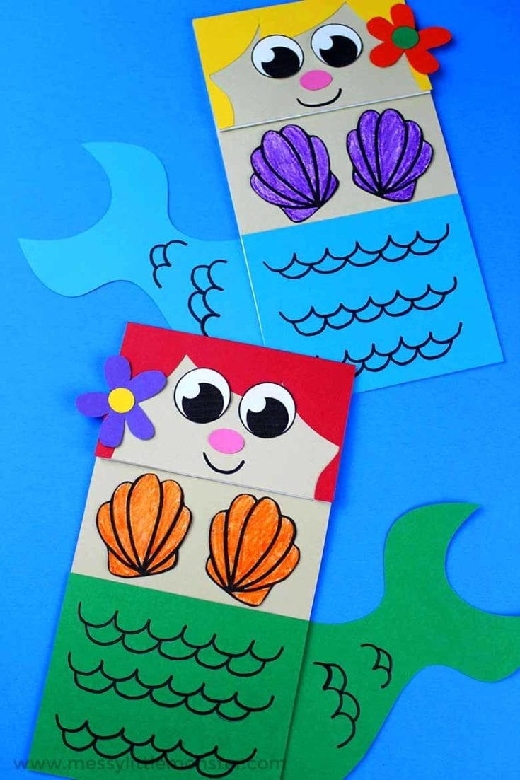 Mermaid Crafts for Kids - Juggling Act Mama
