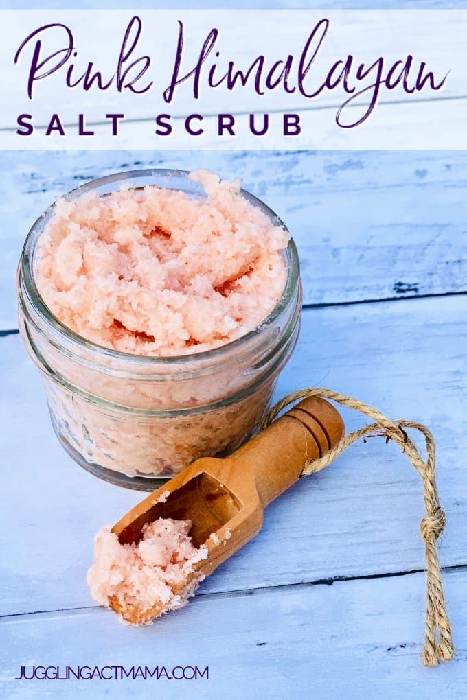 How to Make Pink Himalayan Salt Scrub - Juggling Act Mama