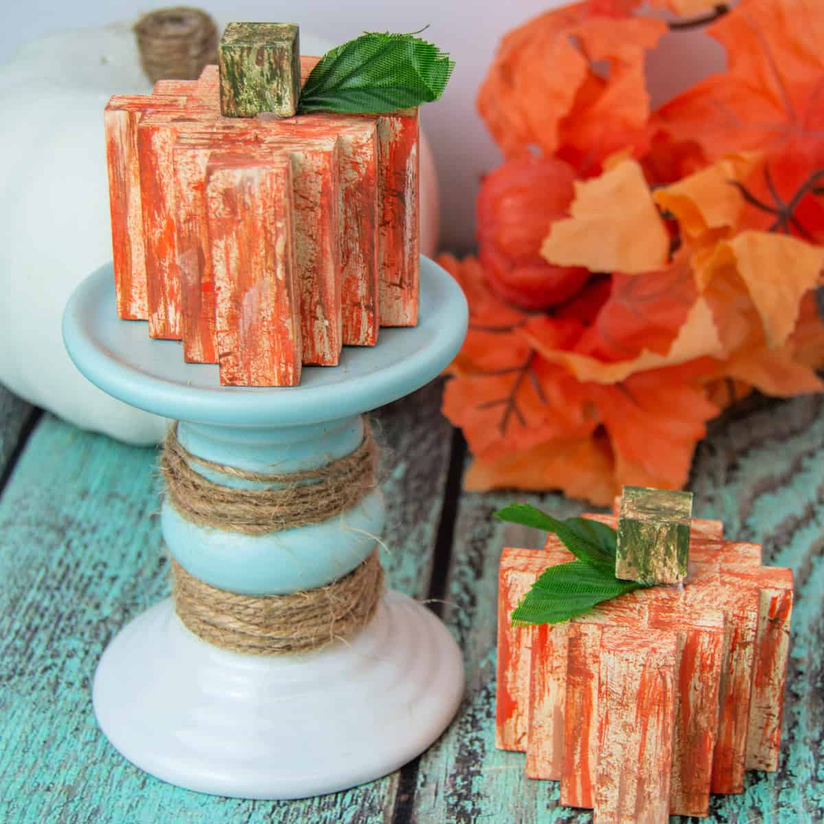 How to Make a DIY Wood Pumpkin Craft - Juggling Act Mama