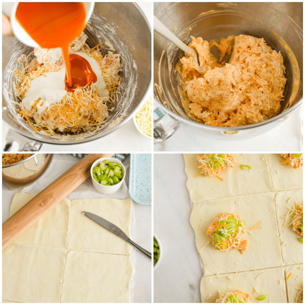 Buffalo Chicken Puff Pastry - Juggling Act Mama