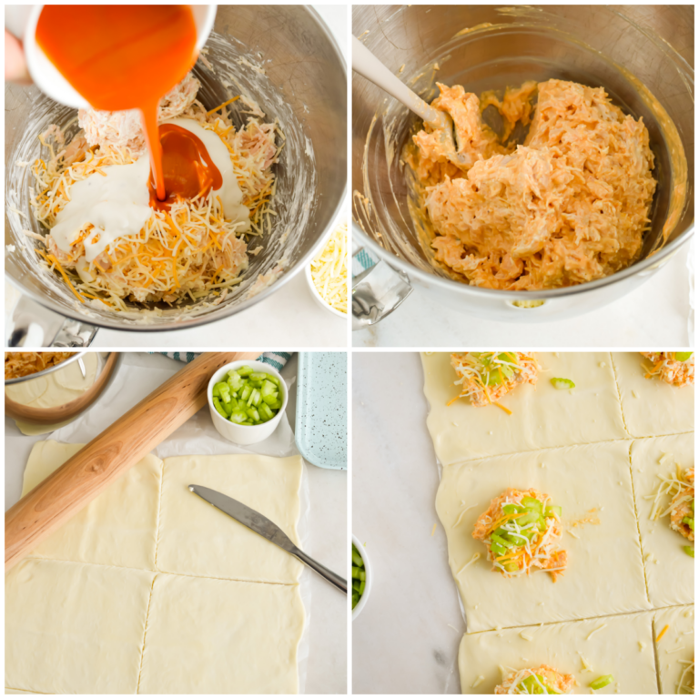 Buffalo Chicken Puff Pastry - Juggling Act Mama