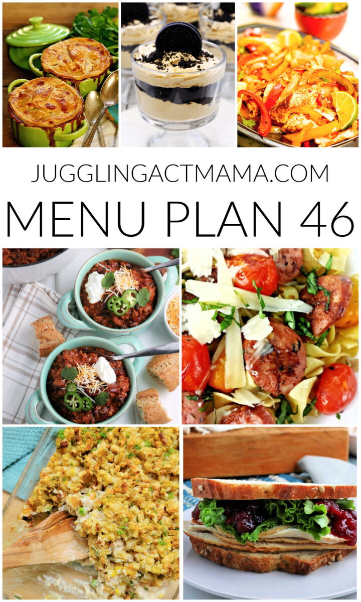 Weekly Meal Plan 46 - Juggling Act Mama