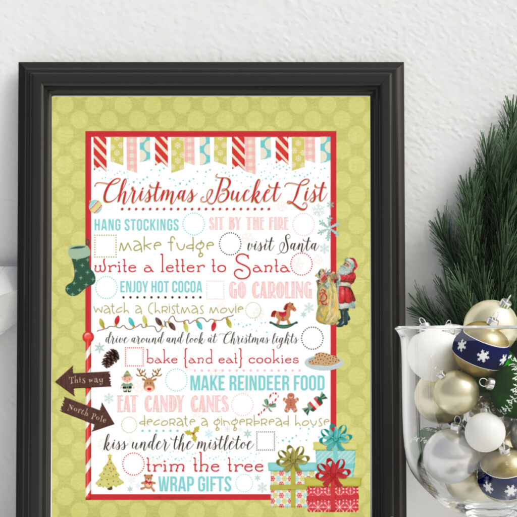 Christmas Bucket List Printable - Juggling Act Mama