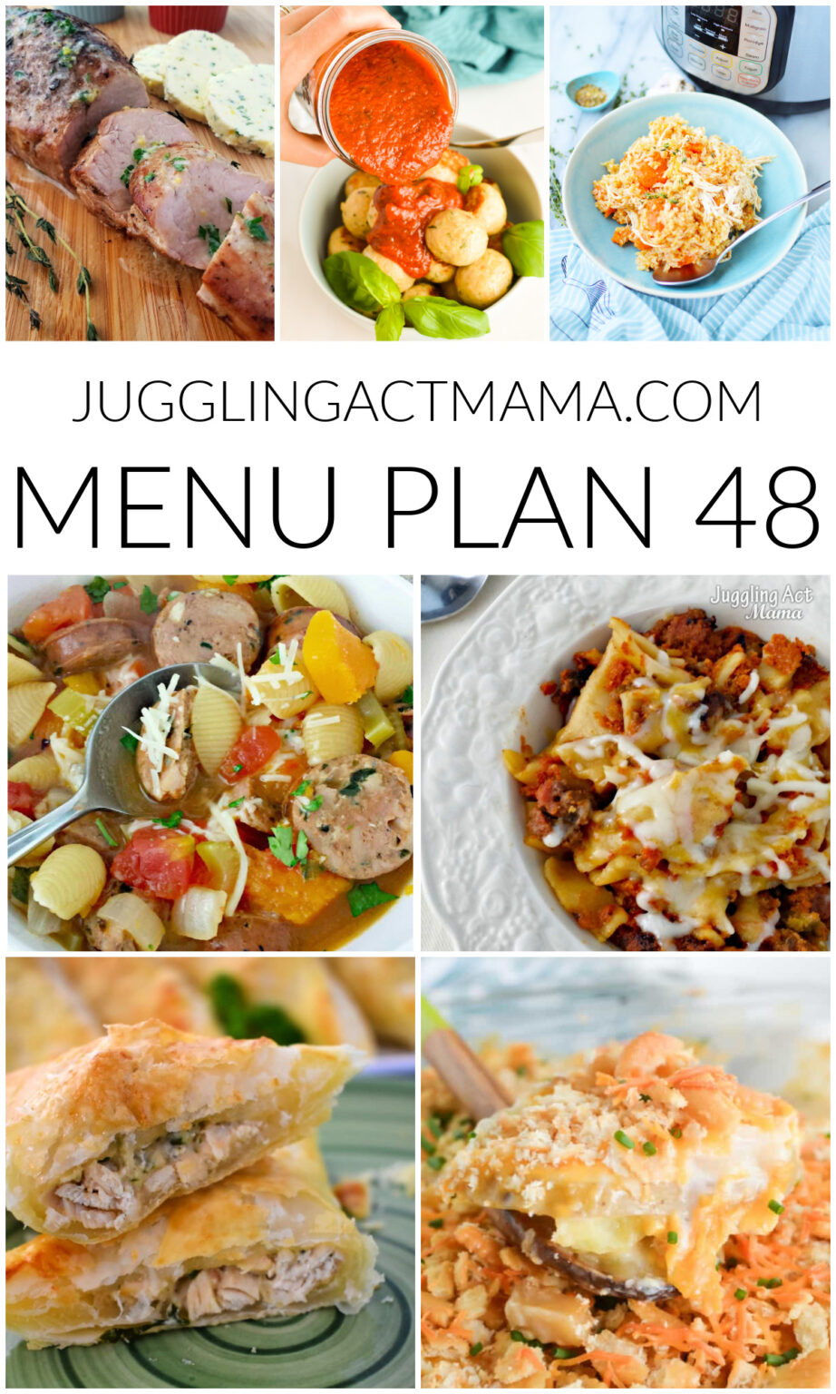 Weekly Meal Plan 48 - Juggling Act Mama