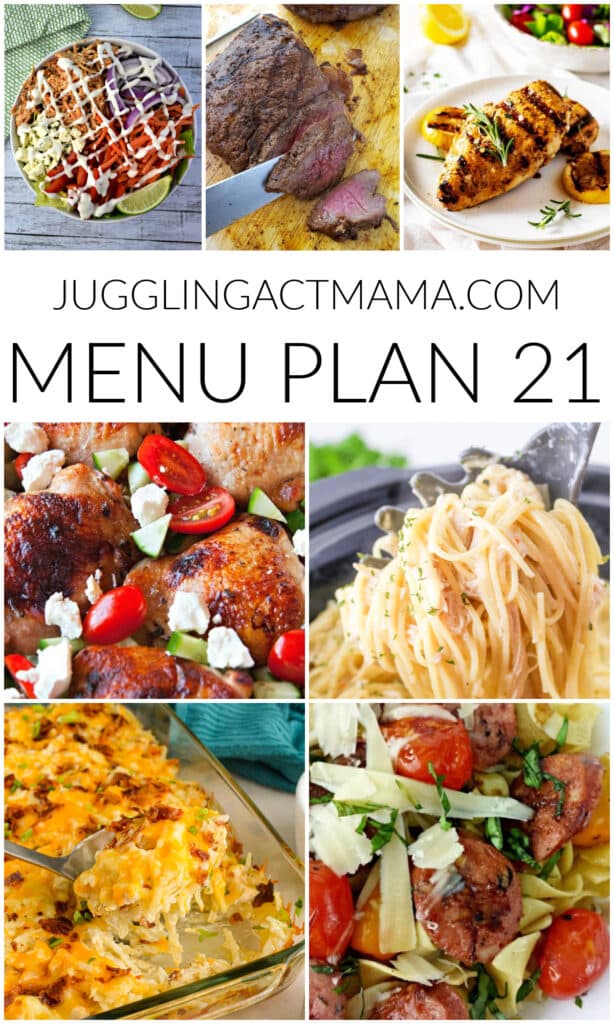 Weekly Meal Plan 21 - Juggling Act Mama