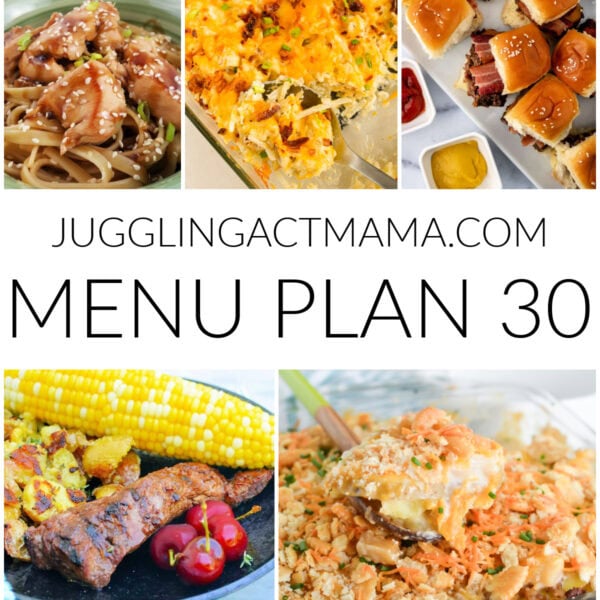 Weekly Menu Plan 38 - Juggling Act Mama